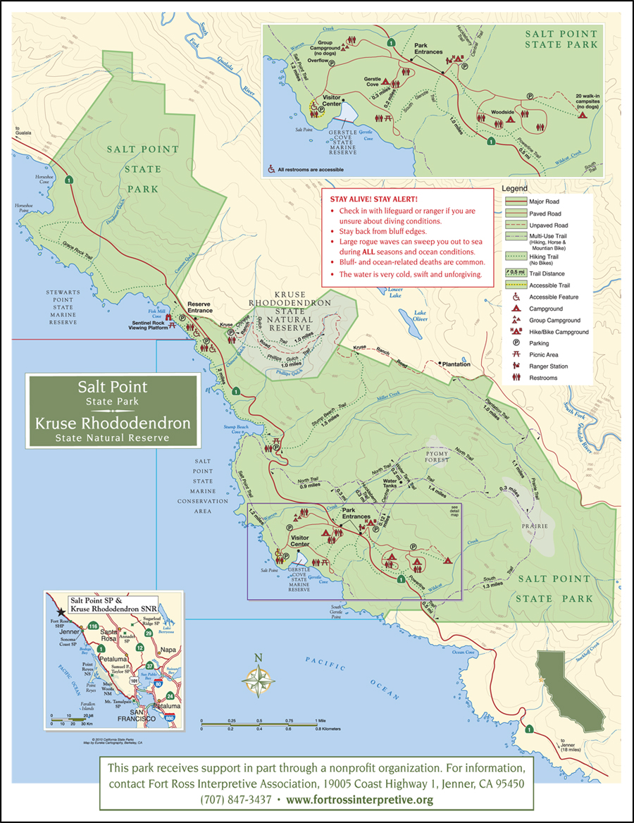 Trail Maps Salt Point State Park